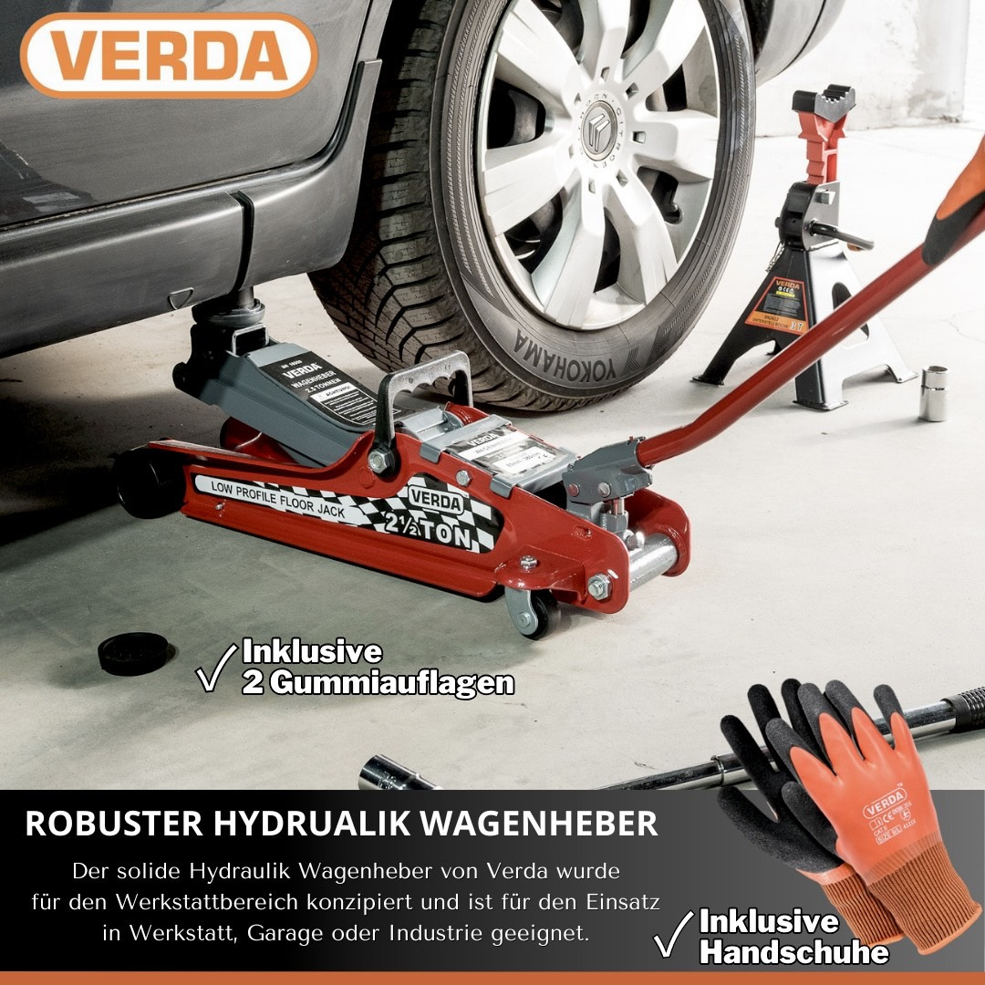 Verda Wagenheber 2,5t Rangierwagenheber 85 - 385 mm SN10559